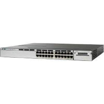 China Power Supply Cisco Catalyst 3850 24 , WS-C3750X-24P-E Cisco 3850 24 Port Switch for sale