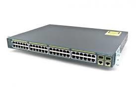 China L2 Fast Ethernet 48 Port Gigabit Switch , Ws-C2960-48pst-L Switch 48 Ports Cisco for sale