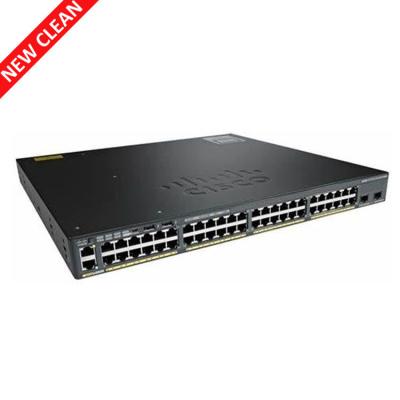 China Full POE Cisco Gigabit Network Switch 4x1g Uplink LAN BASE WS-C3650-48FS-L for sale