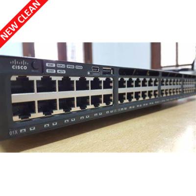 China Managed Cisco Catalyst 3650 Switch 48 Port WS-C3650-48TS-E 1 Year Warranty for sale