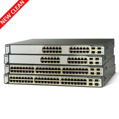 China NIB 24 Port 10gb Cisco Layer 3 Switch WS-C3750G-24PS-E cisco 24 port gigabit switch with poe for sale