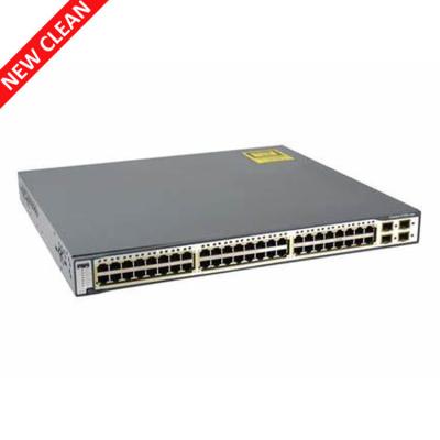 China Stackable Cisco Gigabit Network Switch 48 Port 10 Gigabit 3750G Series WS-C3750G-48TS-E for sale