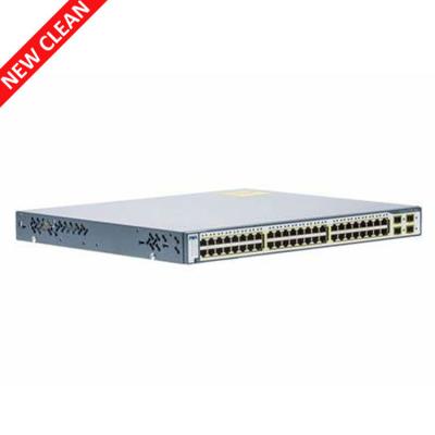 China Stackable POE Port Cisco Gigabit Switch Layer 3 WS-C3750G-48TS-S NIB Condition for sale