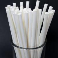 China Disposable biodegradable bubble tea paper Individually wrapped paper drinking straws Paper for sale