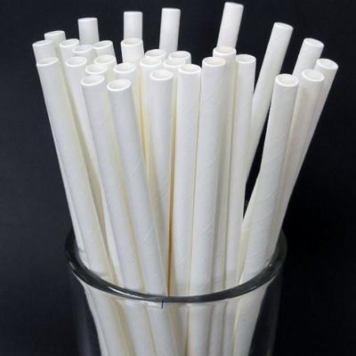 China Disposable biodegradable bubble tea paper Individually wrapped paper drinking straws Paper for sale