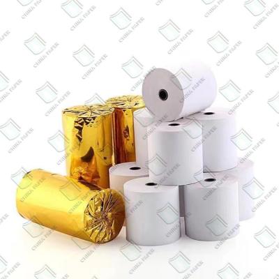 China Thermal Paper with Heat Sensitive Coating 55gsm 80x80mm for Direct Printing for sale
