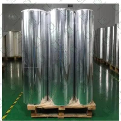 China Chian Factory Wet Strength Metallic Cardboard Paper 70gsm Silver Metallized Coated Paper for sale