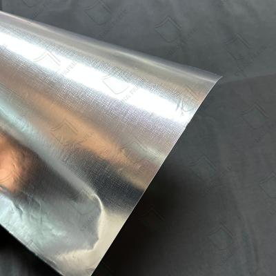 China Waterproof Vacuum Metallized Paper Wet Strength Silver Wrapping Paper for sale