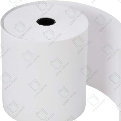 China Thermal Paper With White Glassine Labels Material Jumbo Roll for sale