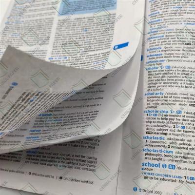 China Book Printing Paper 40g Medical Printing Paper 45g Bible Paper for sale