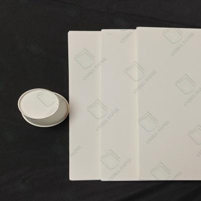 China High quality 100% virgin pulp food board white cupstock base board for paper cups for sale