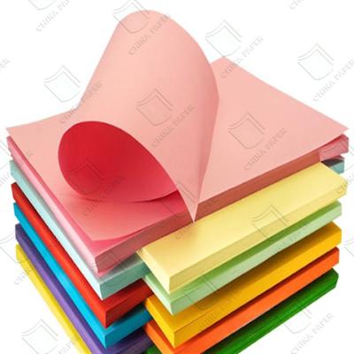 China Factory Supply High quality Colored Paper School Stationary Uncoated Color paper in Roll Package for sale