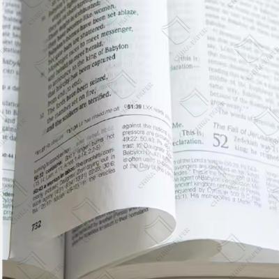 China 28-60g Uncoated Offset Printing Paper Dictionary Paper Religious Book Paper for sale