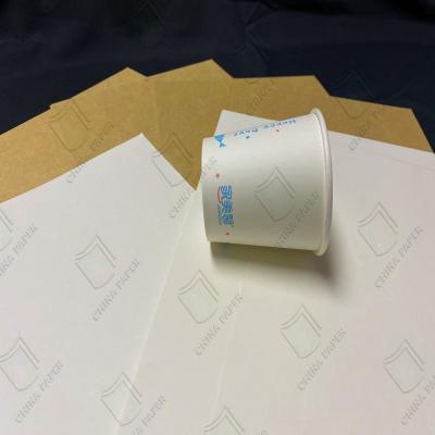 China Single PE Coated Cupstock Paper260gsm+15 pe Rolls 600/660 mm Width for sale