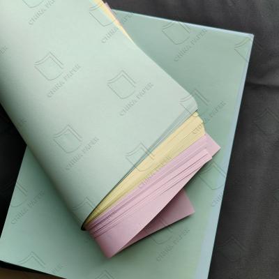 China Good Quality 50GSM 55GSM Black Blue Image NCR Paper Carbonless Paper for sale