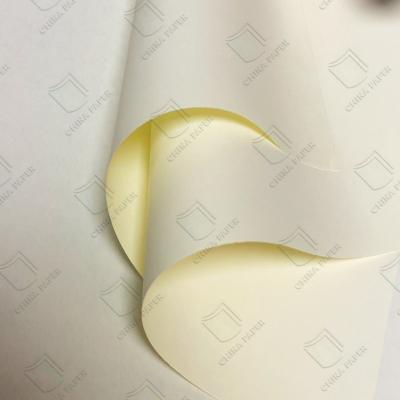 China Factory Wholesale 58GSM-200GSM Uncoated / Bond / Woodfree Cream Yellow Offset Paper for sale