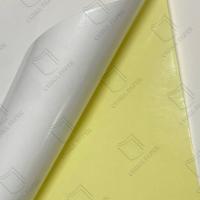 China Waterproof Self Adhesive Paper With Yellow Glassine Liner for sale