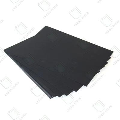 China Recyclable black paper/board 70-450g for luxurious packaging boxes for sale