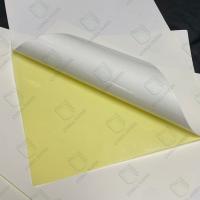 China 150-250gsm Yellow Printable Waterproof Vinyl Sticker Paper Self-Adhesive Label Sheets for Custom Stickers for sale
