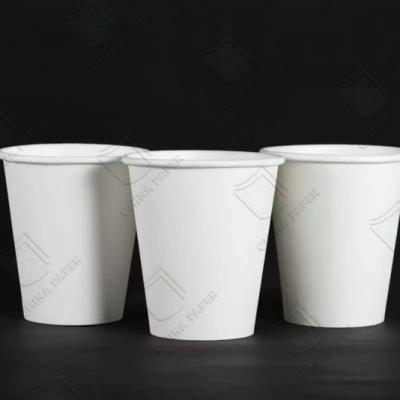 China Uncoated Food Packaging Cupstock Base Paper White 100% Virgin Wood Pulp  210g 250g And 300g for sale