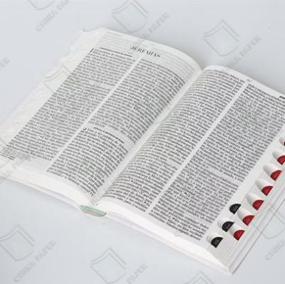 China Virgin Wood Pulp 4 color Parchment Printed Bible Paper for sale