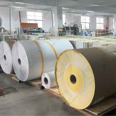 China High Gloss White Cast Coated Paper Facestock Adhesive Sticker for sale