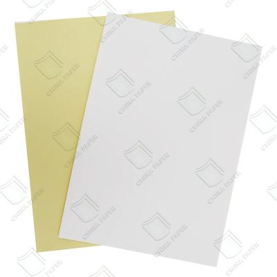 China High Gloss With White Or Yellow Glassine Release Paper For Self-adhesive Sticker Paper for sale