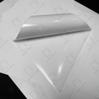 China PP clear/white sticker with glassine release liner white and yellow most popular quality for sale