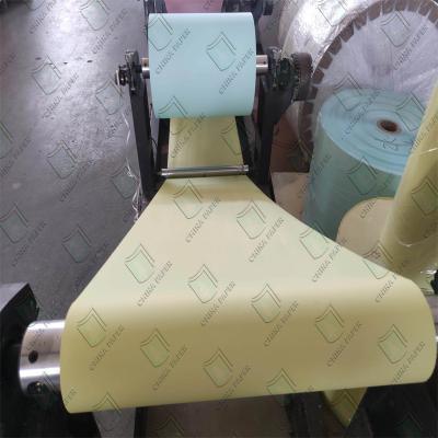 China Black Image NCR Paper for Laser Printers Pink Yellow Blue Green Carbonless Paper for sale