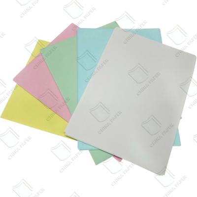 China High Performance Carbonless Paper 55GSM PINK / YELLOW CFB For Invoices And Receipts for sale