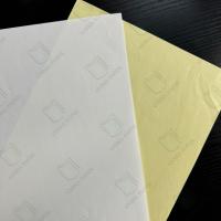 China Semi-glossy Art Paper with White Glassine Sticker Paper in Customized size for sale
