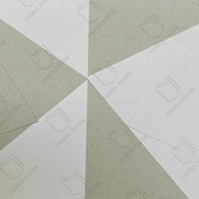 China Eco-Friendly Grey-Back Duplex Board 180-500gsm Recycled Pulp For Printing & Box Making for sale