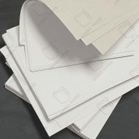 China Recycled Pulp Duplex Sheets  180-500gsm Grey Back & Smooth White Surface For Shipping Packaging for sale