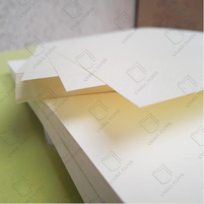 China White Cream Uncoated 100% Wood Pulp Woodfree Paper Offset Printing Paper for sale