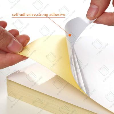 China 40/50/60GSM Yellow Sticker Silicone Coated Self Adhesive Release Glassine Paper for Stickers for sale