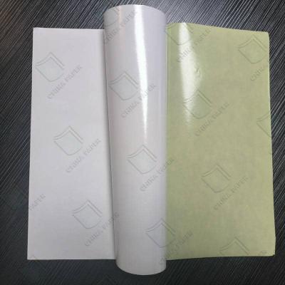 China Hot Glue Self Adhesive Label Paper OEM Semi Glossy Adhesive Sticker Paper for sale
