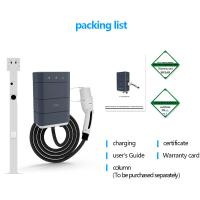 China Level 2 32A LED LCD AC EV Charger Station 7KW Single Phase GBT Connection for sale