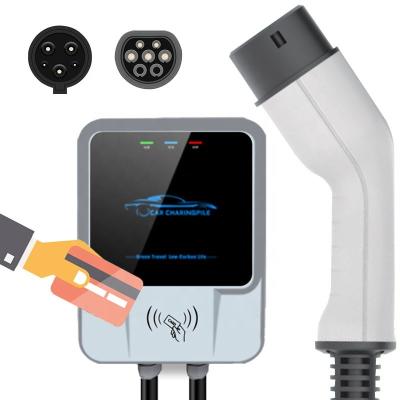 China Single Phase 7KW EV Charger Wallbox 32A AC EVSE for Mercedes for sale