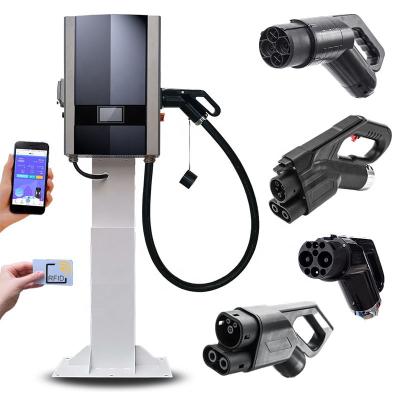 China Commercial Level 3 DC EV Charger Station CCS Type 1 2 Combo EVSE Wallbox 30KW for sale