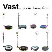 China 115CM 100CM Glass 360 Photo Booth Machine For Video Commercial Wedding for sale