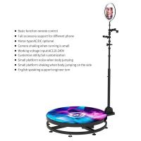 China 115CM 100CM Glass 360 Photo Booth Machine For Video Commercial Wedding for sale