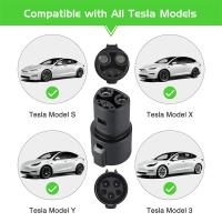 China 80A Electric Vehicle Charge Adaptor EV Car Adapter J1772 to Type 1 EV Adapter for Tesla Charger Type1 To Tesla for sale
