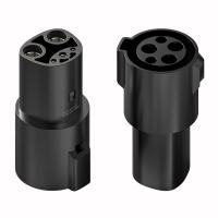 China 80A Electric Vehicle Charge Adaptor EV Car Adapter J1772 to Type 1 EV Adapter for Tesla Charger Type1 To Tesla for sale