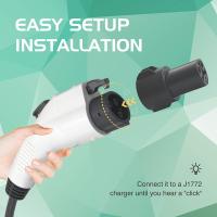 China 80A Electric Vehicle Charge Adaptor EV Car Adapter J1772 to Type 1 EV Adapter for Tesla Charger Type1 To Tesla for sale
