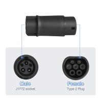 China Electric Vehicle Charging Adaptor AC J1772 Charger Plug Type1 to Type2 EV Adapter Type 2 to Type 1 EV Adapter for sale