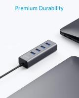 China 4Port Aluminum USB C Multiport Adapter For MacBook Pro FCC for sale