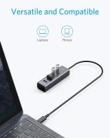 China 4Port Aluminum USB C Multiport Adapter For MacBook Pro FCC for sale