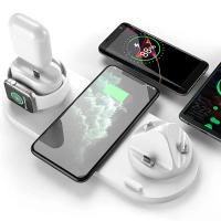 China 4 In 1 Wireless Charger Stations 10W Wireless Charging Stand   9V 1.1A for sale