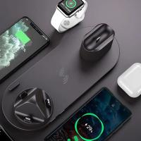 China 4 In 1 Wireless Charger Stations 10W Wireless Charging Stand   9V 1.1A for sale