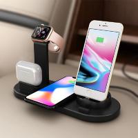 China 85% Qi Wireless Charger Dock 4 In 1 Charging Station 9V 1.8A for sale